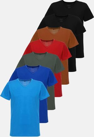 Tazzio Herren T-Shirt V-Ausschnitt 7er-Pack