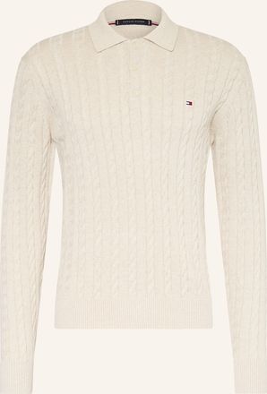 Tommy Hilfiger Strick-Poloshirt weiss