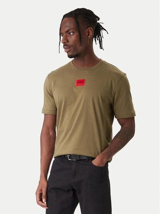 HUGO BOSS T-Shirt Diragolino 50447978 Gr&uuml;n Regular Fit