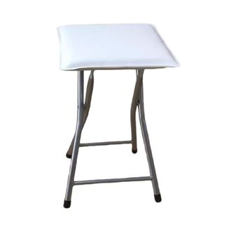 Generic 45 cm PU-gepolsterter Fr&uuml;hst&uuml;cks Klapphocker, Campinghocker, Quadratischer Make-up-Stuhl, Belastbar bis 136kg, f&uuml;r Outdoor, Reisen, Wandern, Grillen, 