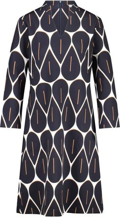 Louis and Mia Midikleid mit abstraktem Muster
