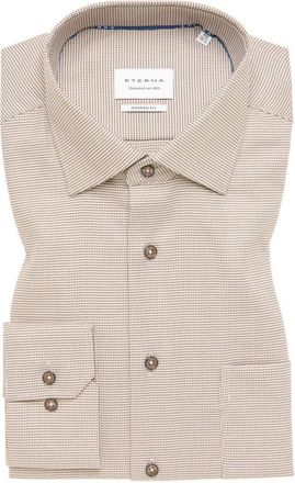 Eterna Herren Twillhemd MODERN FIT 1/1 Sand 44_H_1/1