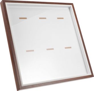 Valiclud Multifunktionaler Medaillenhalter Bilderrahmen 30X30cm mit Abzeichen Vitrine zur Wandmontage f&uuml;r Sport und Wohndekor