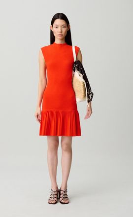 Claudie Pierlot Robe maille pliss&eacute;e