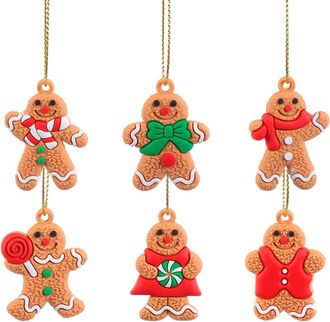 Cabilock STK Weiche Weihnachtsdekoration Anh&auml;nger zum Aufh&auml;ngen am Weihnachtsbaum Weihnachtsgeschenkverpackungsanh&auml;nger Lebkuchenmann Weihnachtsdekorationen We