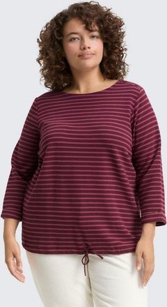Tom Tailor 3/4-Arm-Shirt T-Shirt Plus Size - Langarmshirt mit Knopf-Details