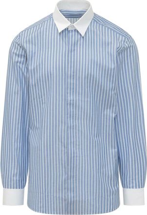 Tom Ford Homme, Chemises, Bleu, Taille: 2XL Wide Stripe Classic Fit Shirt