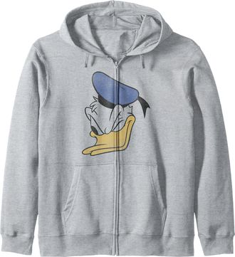 Disney Mickey und seine Freunde Donald Duck Gro&szlig;es Gesicht Kapuzenjacke