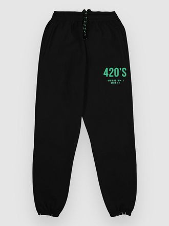 THE DUDES Test Subject 1 Green Pantalon de surv&ecirc;tement noir