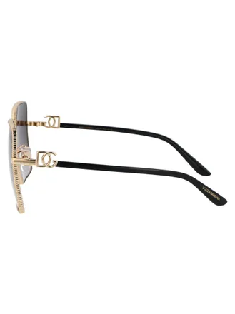 Dolce & Gabbana 0DG2279 Gold Metal Square Sunglasses - Gold