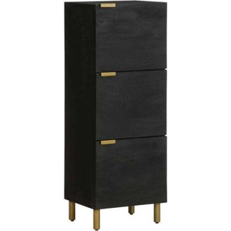 vidaXL Buffet noir 40x33x110 cm bois ding&eacute;nierie - Vidaxl