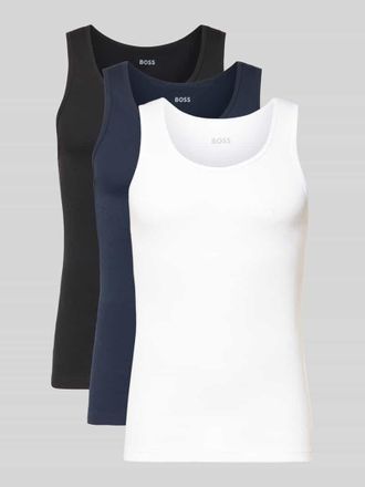 HUGO BOSS Regular Fit Unterhemd aus reiner Baumwolle im 3er-Pack