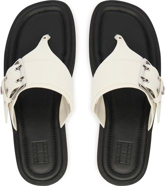 Tommy Jeans Zehentrenner Tommy Jeans Tjw Buckle Sandal EN0EN02948 Wei&szlig;