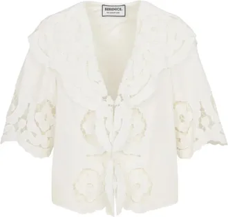 BERENICE Femme, Blouses et Chemises, Blanc, Taille: 42 FR Carrie Top