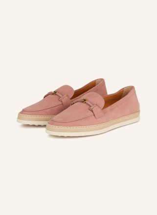 Tod's Tods Loafer Gomma Rafia grau