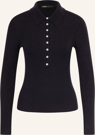 Maje Strick-Poloshirt blau
