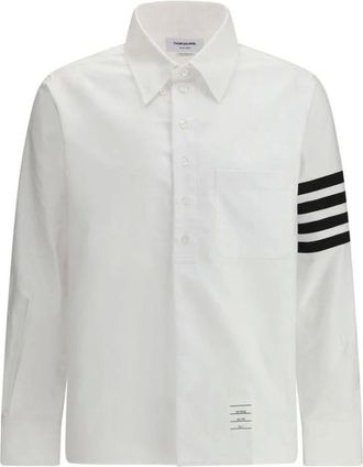Thom Browne Homme, Chemises, Blanc, Taille: S Cotton Dress Shirt