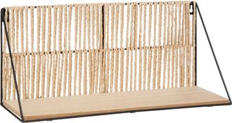 Atmosphera Atmosphera - Wandregal Cosy Seil und Metall - 48x12 cm - Beige