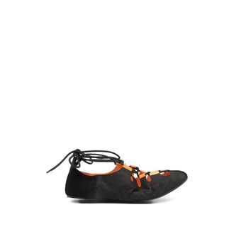 Alaia Lace-up Fastening Ballet Flats