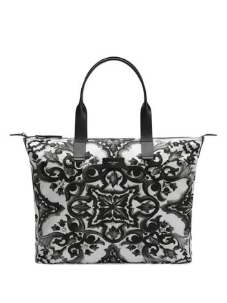 Dolce & Gabbana sac cabas &agrave; imprim&eacute; graphique - Noir