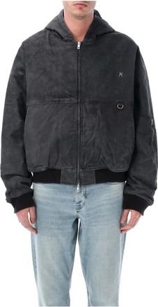 Represent Represent, Homme, Vestes, Noir, Taille: L Hooded Bomber Jacket