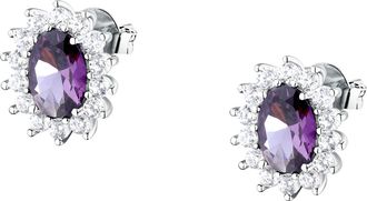 Morellato Boucles doreilles en argent 925/1000 recyclé et zircon