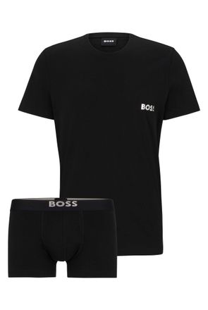 BOSS Men TShirtRN+Trunk Gift Black1, L