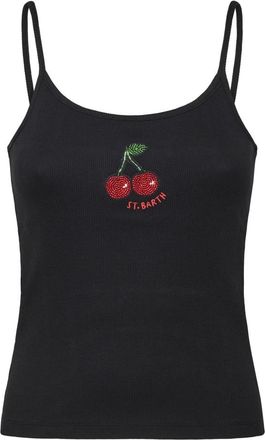 MC2 Saint Barth Femme, Tops, Noir, Taille: 42 FR Zaira Rib Top