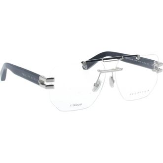 Philipp Plein Korrektionsbrille mit 3 Jahren Garantie - - Accessories - Herren - Grau - 59 MM