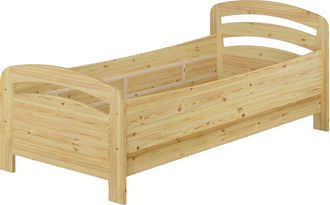 Erst-Holz Seniorenbett extra hoch Einzelbett 90x200 Kiefer Massivholz Holzbett (ohne Zubeh&ouml;r) 60.43-09 oR