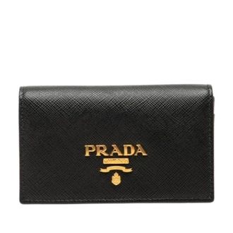 Prada Porte-cartes de visite Pre-owned - Femme - Pre-owned - Noir - Taille: ONE Size