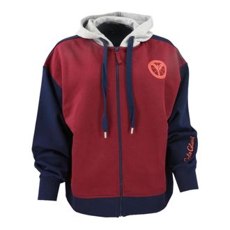 Carlo Colucci Rei&szlig;verschlussjacke - - Sweatshirts & Hoodies - Damen - Rot - 2XL
