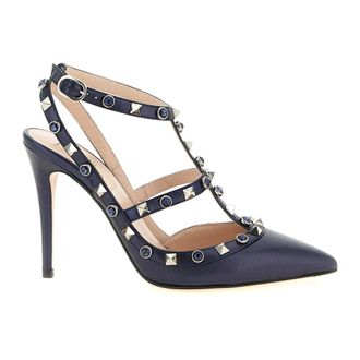 Valentino Garavani Femme, Chaussures, Bleu, Taille: 37 EU Escarpins Rockstud