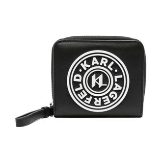 Karl Lagerfeld Portefeuille zipp&eacute; bifold - Femme - Accessoires - Noir - Taille: ONE Size