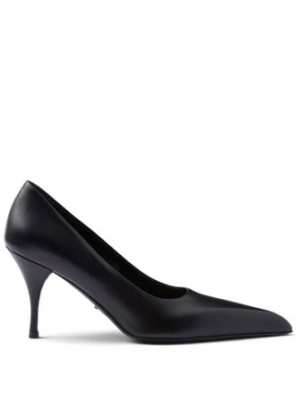 Prada escarpins en cuir 85 mm - Noir