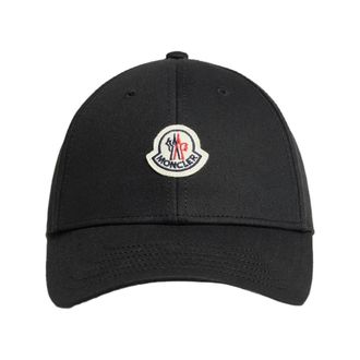 Moncler Femme, Accessoires, Noir, Taille: ONE Size Casquette de Baseball Classique Noir Coton Ajustable