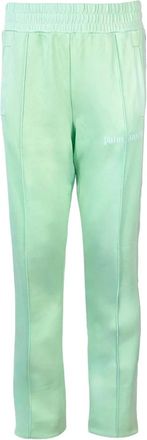 Palm Angels Homme, Pantalons, Vert, Taille: XL Logo Trackpants
