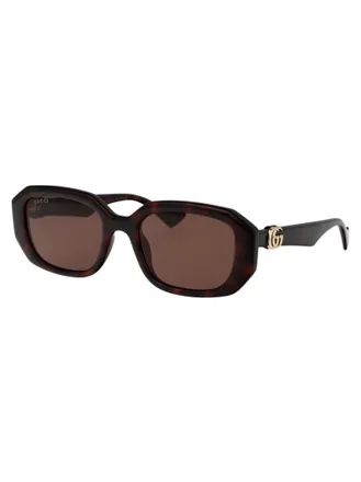 Gucci Womens Sunglasses Havana Brown Injected