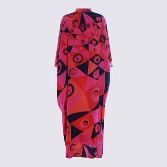Emilio Pucci Womens Dresses Fuchsia Black