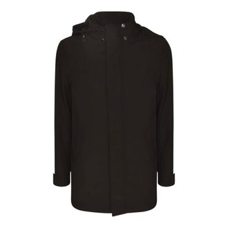 Woolrich Homme, Manteaux, Noir, Taille: 2XL Soft Shell Barrow Mac Coat