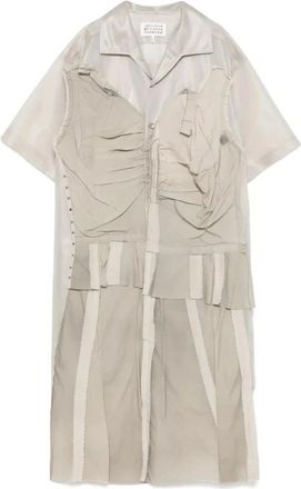 Maison Margiela Femme, Robes, Beige, Taille: 36 FR Robe Midi &agrave; Panneaux