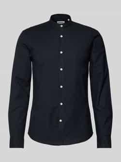Lindbergh Slim Fit Freizeithemd mit Stehkragen