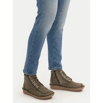Clarks Schn&uuml;rschuhe Clarks Funny Cedar 261738864 Khakifarben