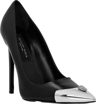 Philipp Plein Hohe Schuhe - Pumps Skull Mit Schmucksteinen - Gr. 37 (EU) - in Schwarz - für Damen