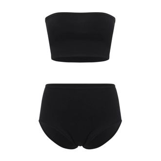 Alaia Aa9A1024M826A Second-Skin Strick-Dessous-Set - - Underwear - Damen - Schwarzk - S