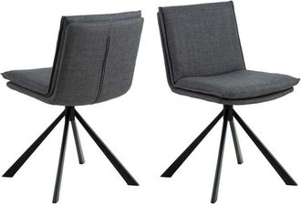 ebuy24 Flynn Esszimmerstuhl grau