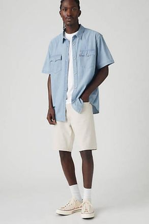 Levi's Short 468 Loose Lin+ Denim - Homme - Blanc / Ecru Journal Lightweight Shorts - 36X9