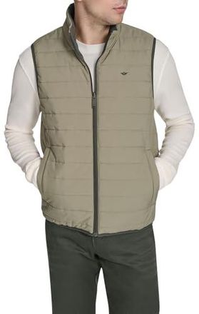 Dockers Recycled Stretch Poly Reversible Puffer Vest V&ecirc;tement dext&eacute;rieur, Mermaid, Chimera, L Hommes