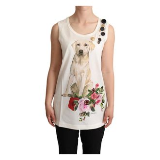 Dolce & Gabbana Femme, Tops, Multicolore, Taille: 34 FR D&eacute;bardeur sans manches &agrave; col rond