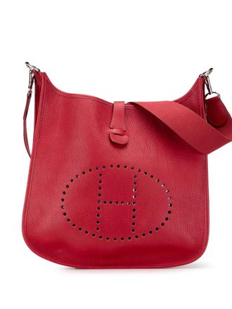Hermès 1999 Clemence Evelyne III Umhängetasche 29cm - Rot